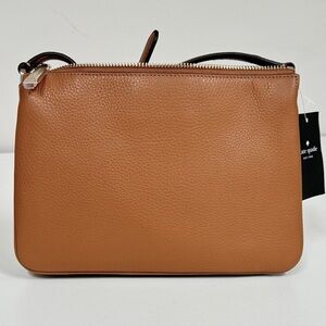 kate spade | Bags | Kate Spade Leila Gingerbread Leather Crossbody Bag ...